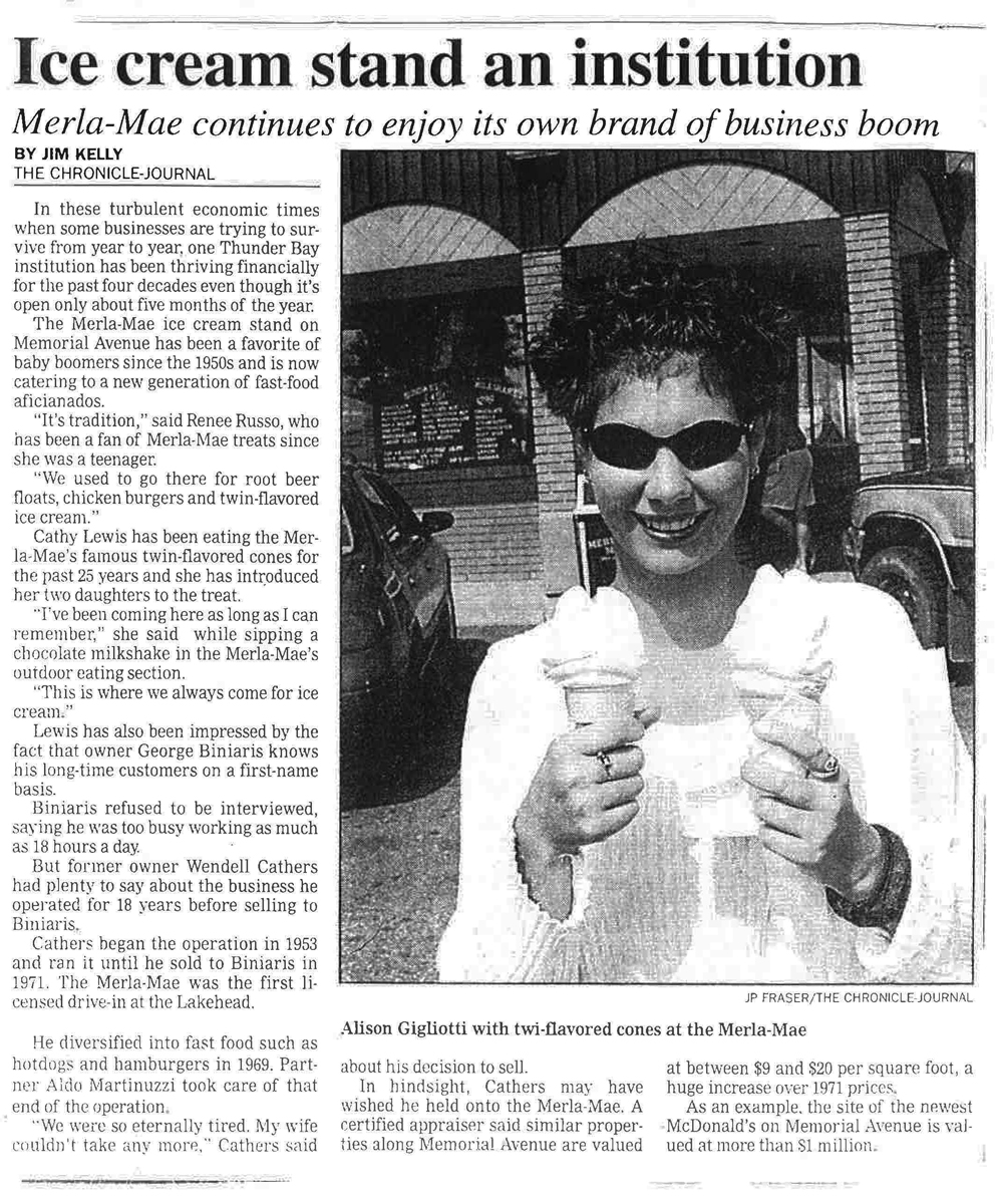 Merla Mae - Ice Cream Stand An Institution